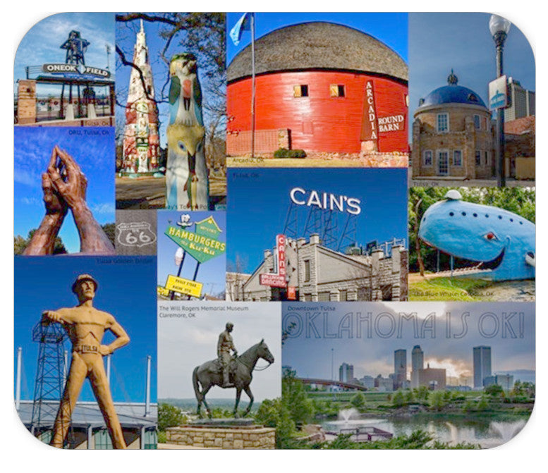 MOUSEPAD - OKLAHOMA LANDMARKS – Peake Designs